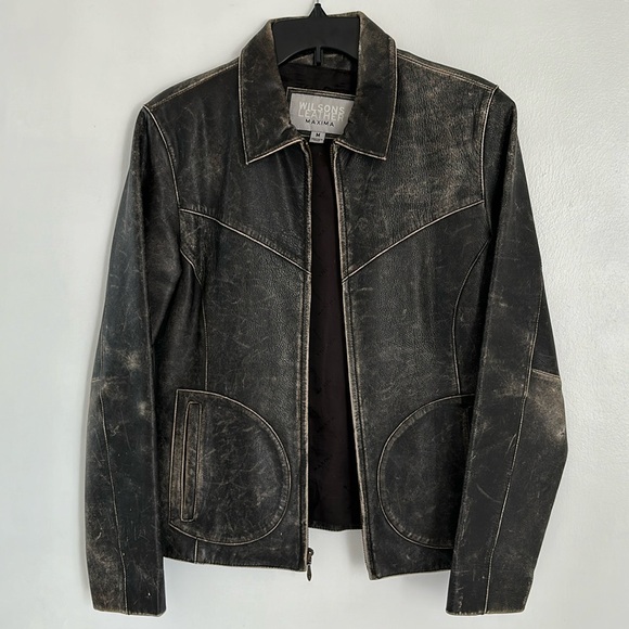 Wilsons Leather | Jackets & Coats | Distressed Wilsons Leather Maxima ...